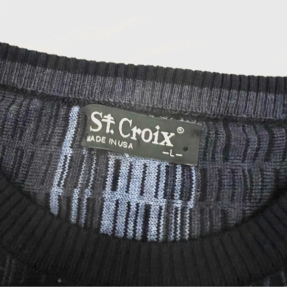St. Croix | Sweaters | Vintage St Croix Mens Patterned Sweater | Poshmark